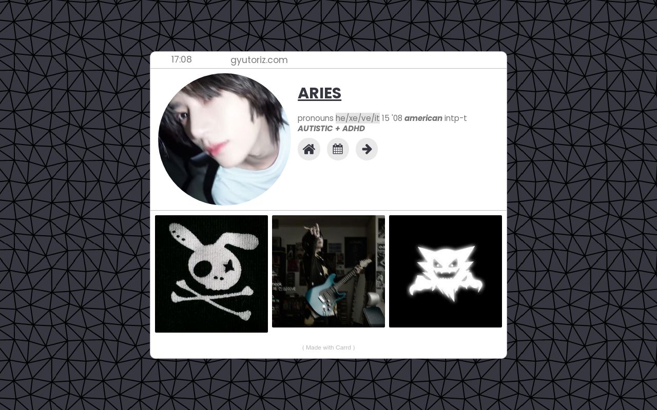 Aries' carrd :D